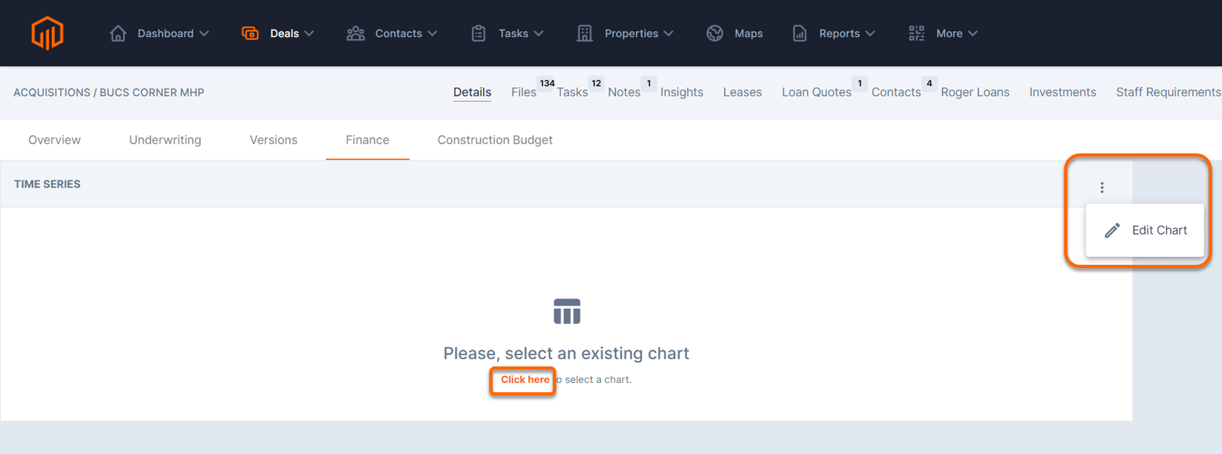 Add a Time Series Panel to Deal Layouts