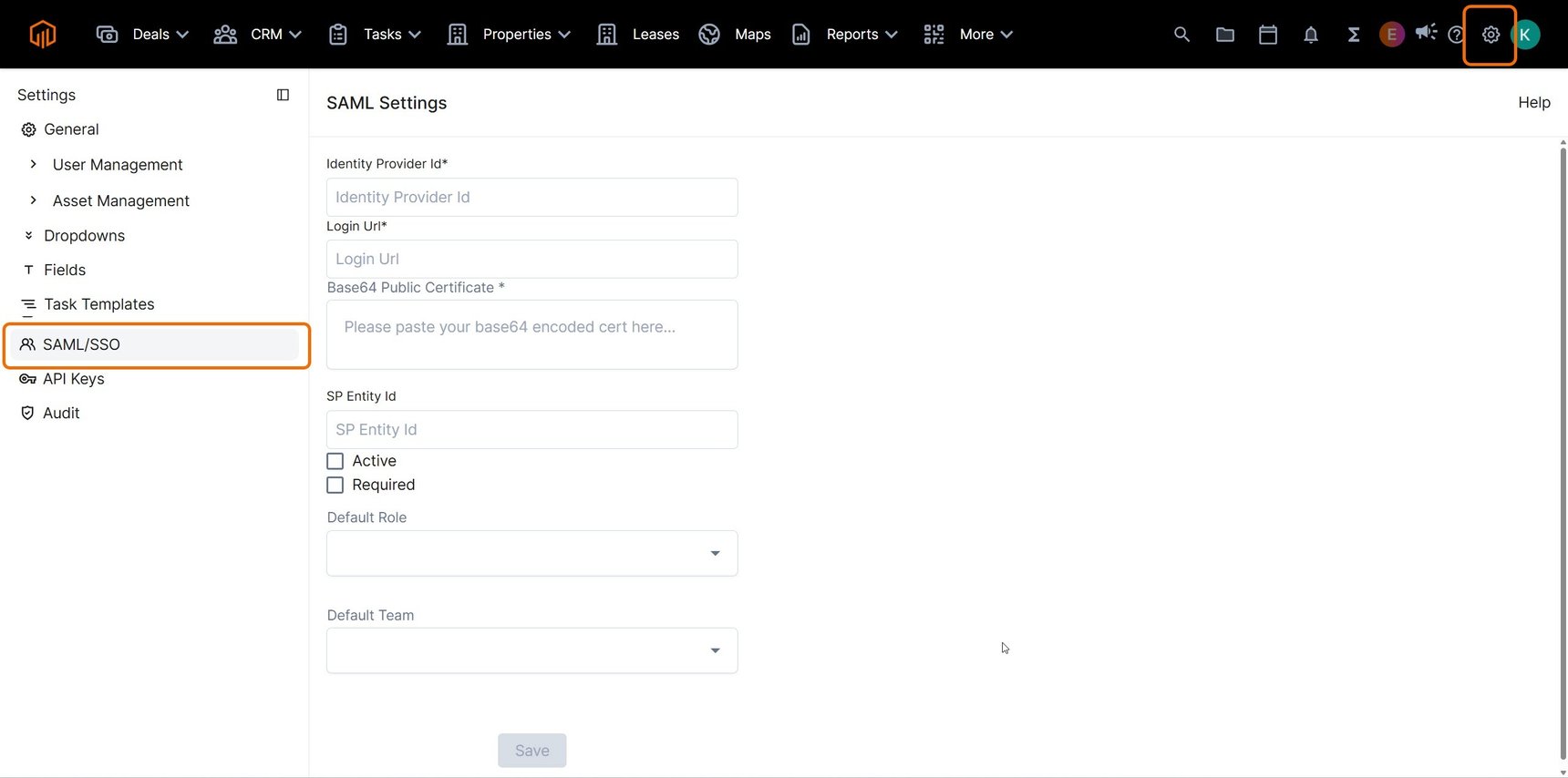 Configure SSO - Single Sign On with SAML 2.0