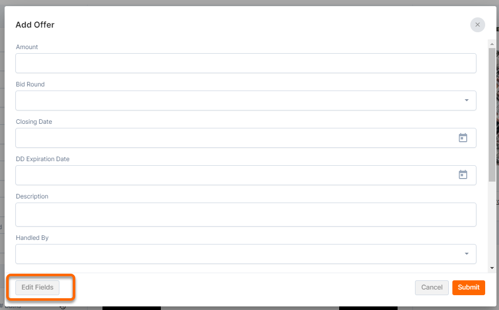 Add or Remove Custom Fields to Offer Panel